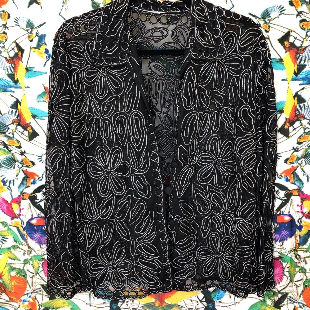 Silk Ribbon Embroidery Fancy Topper - Gem